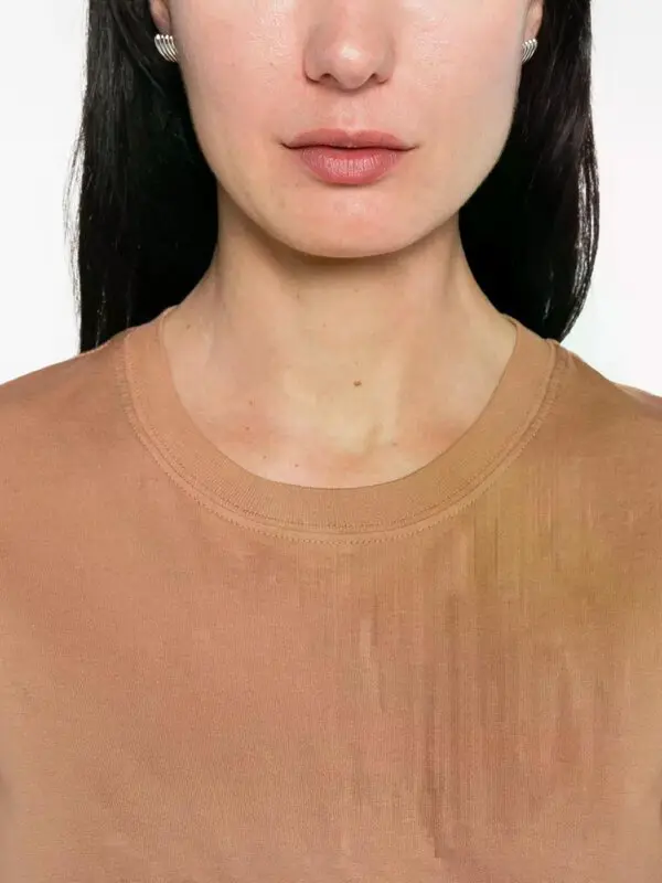 ROBERTO COLLINA Crew-neck T-shirt - Brown