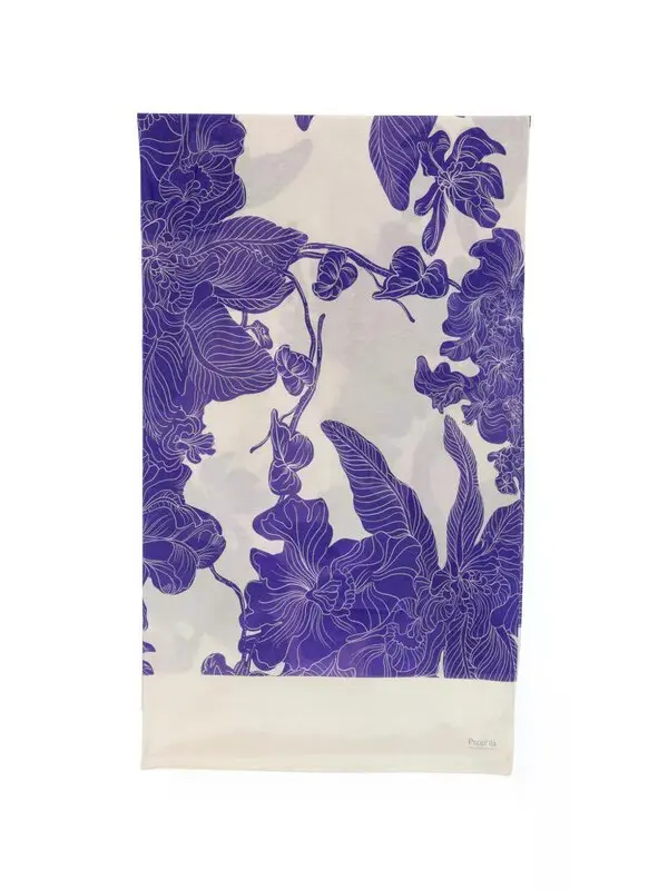 PSOPHIA Floral Scarf - Neutrals