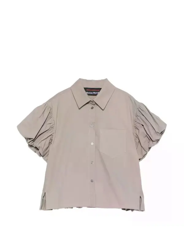 COLLECTION PRIVEE? Ruffled-sleeve Shirt