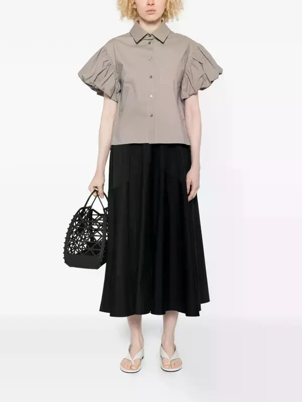 COLLECTION PRIVEE? Ruffled-sleeve Shirt