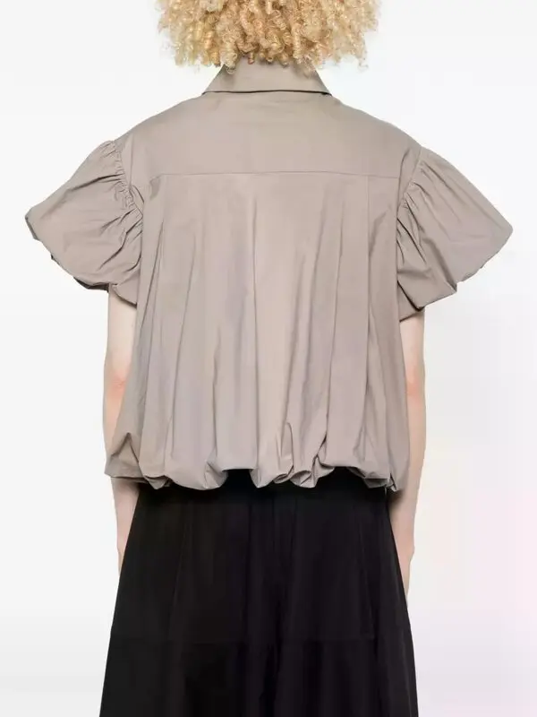 COLLECTION PRIVEE? Ruffled-sleeve Shirt