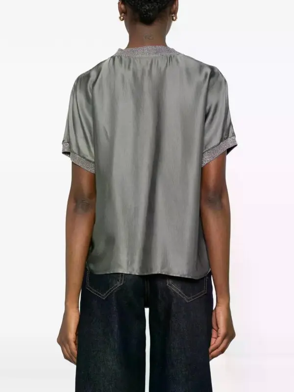 COLLECTION PRIVEE? Embellished Crew-neck Blouse