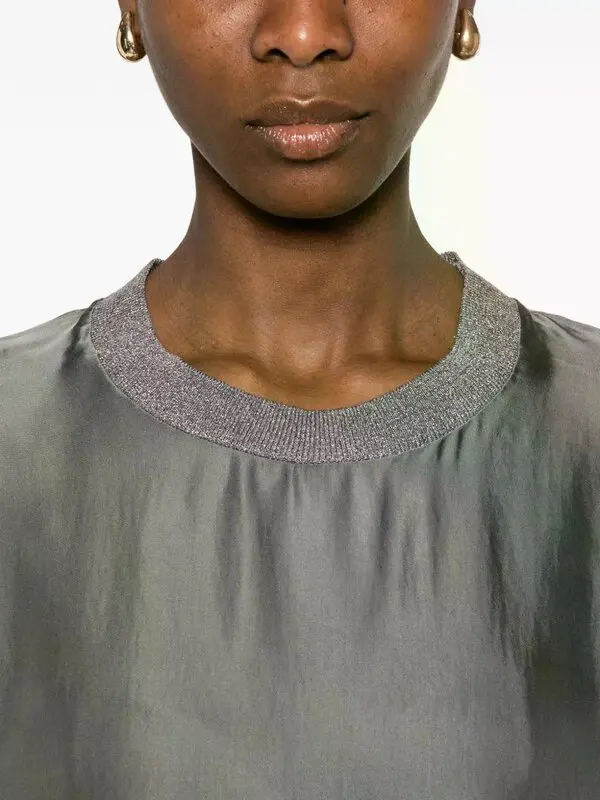 COLLECTION PRIVEE? Embellished Crew-neck Blouse