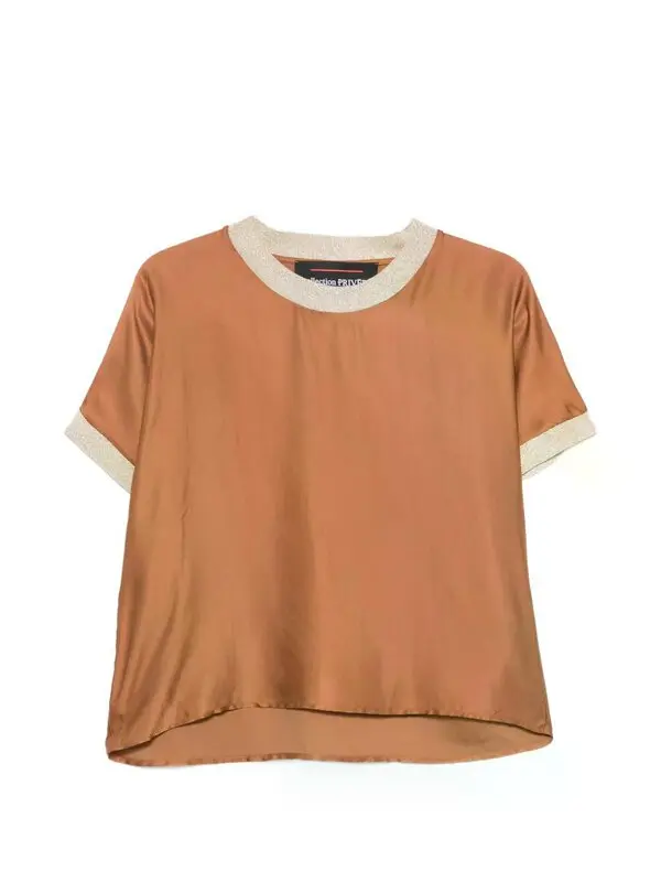 COLLECTION PRIVEE? Embellished Crew-neck Blouse