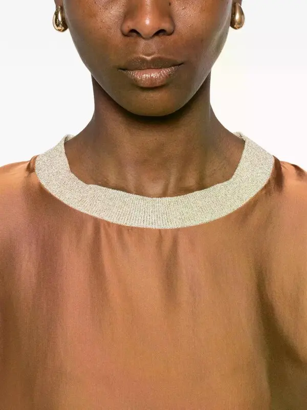 COLLECTION PRIVEE? Embellished Crew-neck Blouse