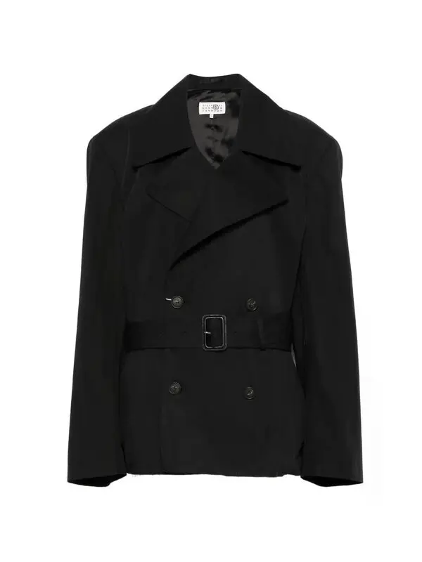 MAISON MARGIELA Buttoned Belted Trench Coat