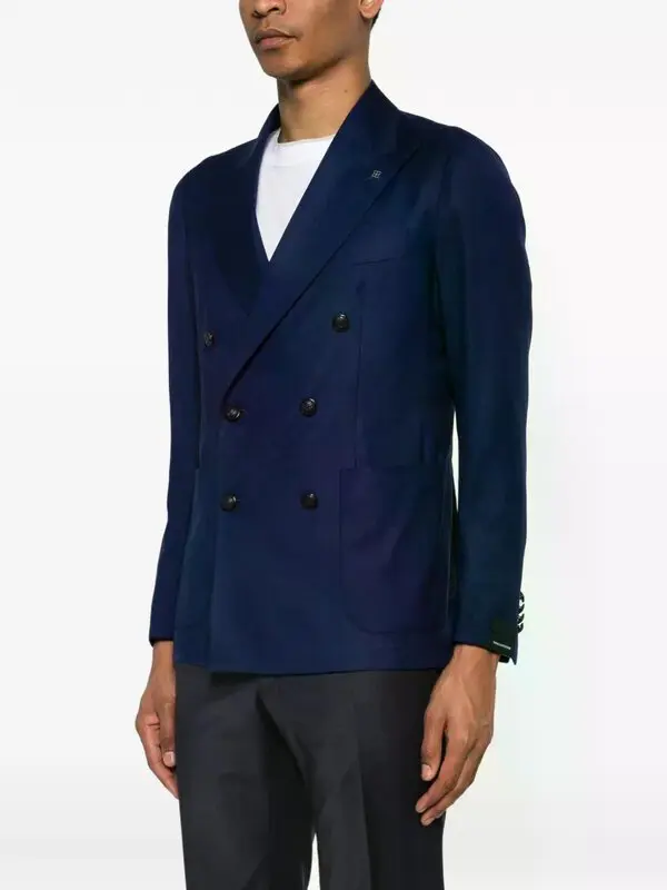 Tagliatore Double-breasted Patch-pocket Blazer
