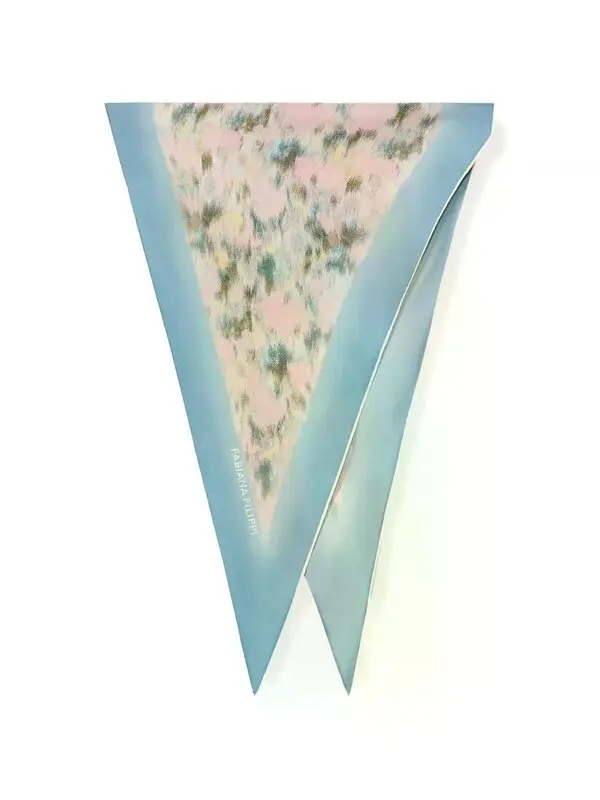 Fabiana Filippi Patterned Border Scarf - Pink