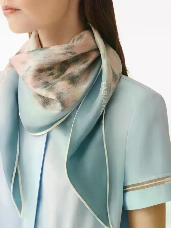 Fabiana Filippi Patterned Border Scarf