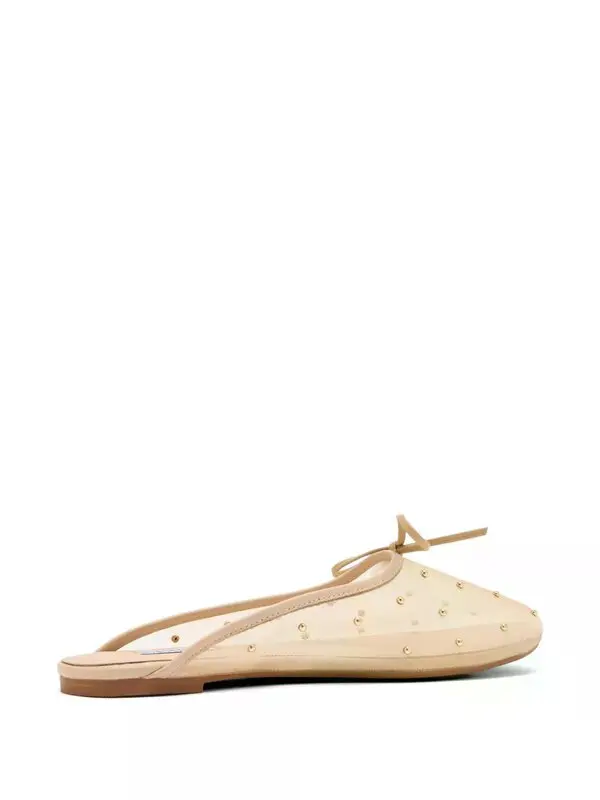 Senso Connor Studded Bow Mules - Neutrals