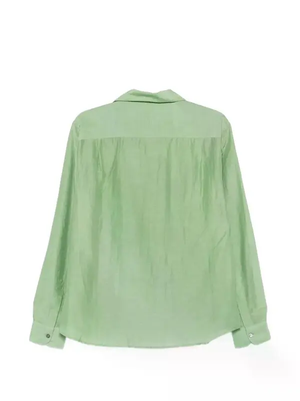 BAZISZT Flower-embroidered Shirt
