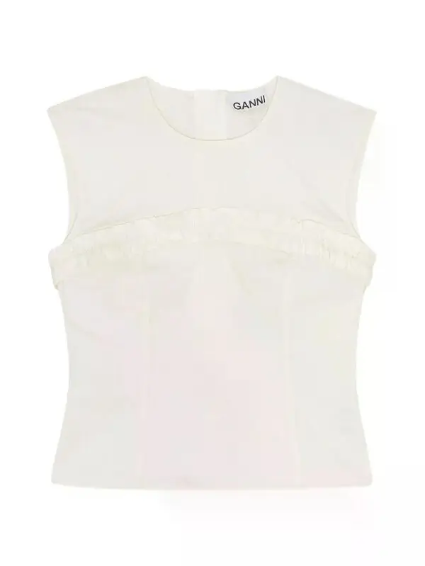 GANNI Ruffled-detail Blouse