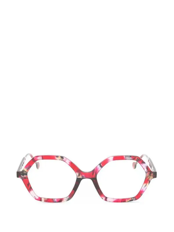 L.A. EYEWORKS Crumpet Geometric-frame Glasses
