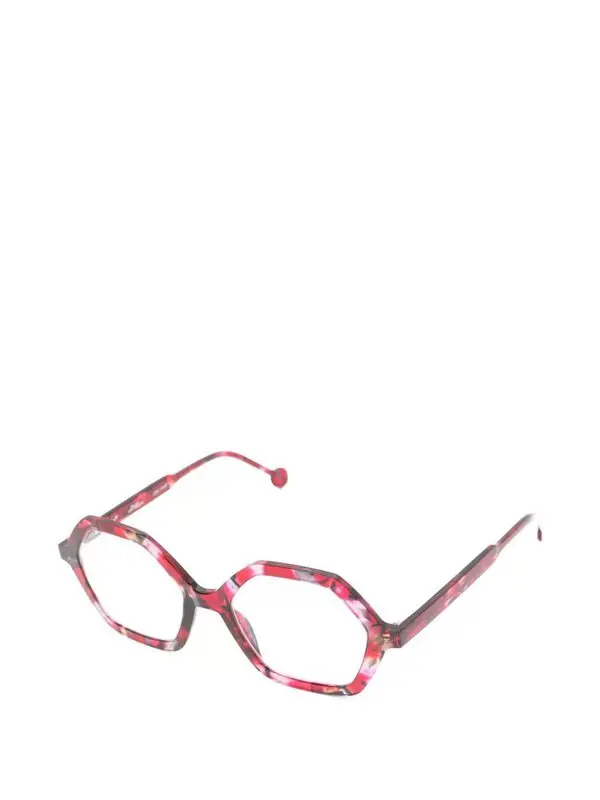L.A. EYEWORKS Crumpet Geometric-frame Glasses