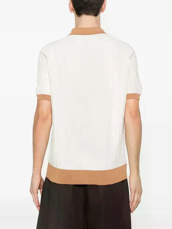 Canali Contrast-trim T-shirt