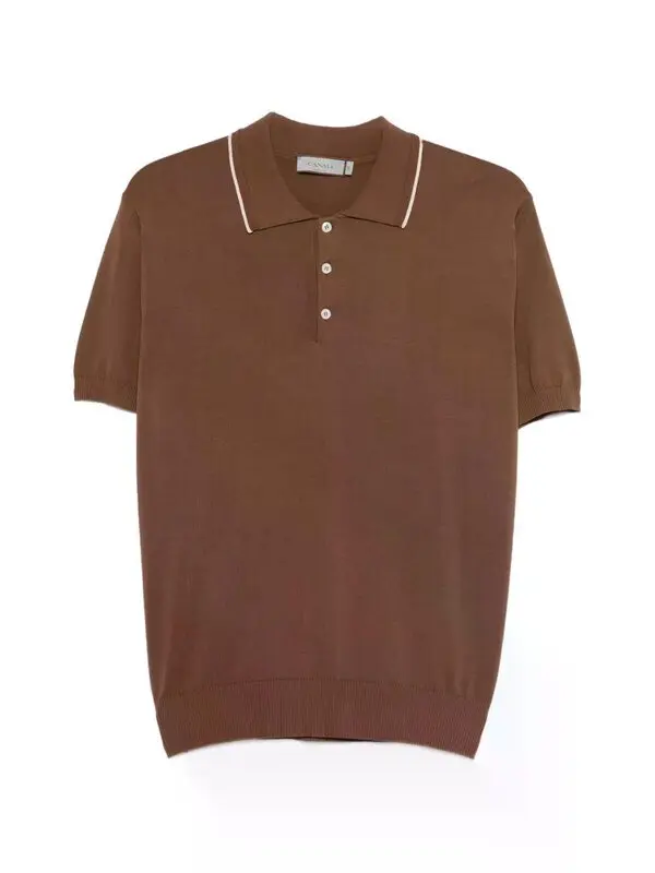 Canali Piped Polo Shirt