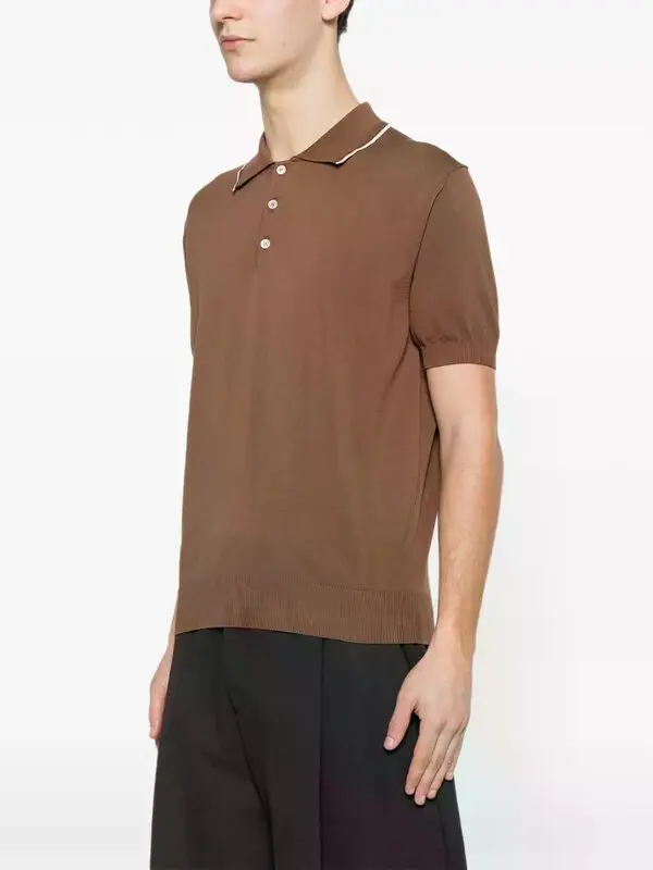 Canali Piped Polo Shirt