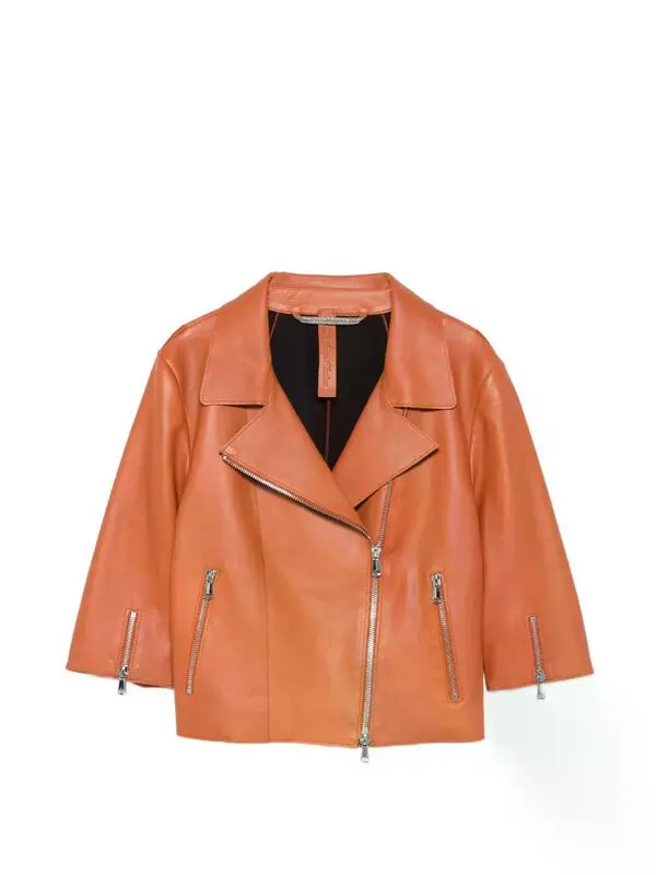 THE JACK LEATHERS Leather Zip Jacket