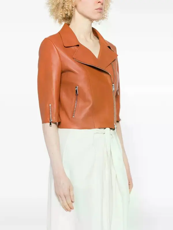 THE JACK LEATHERS Leather Zip Jacket