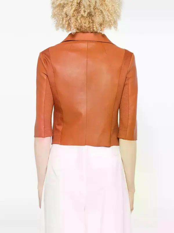 THE JACK LEATHERS Leather Zip Jacket