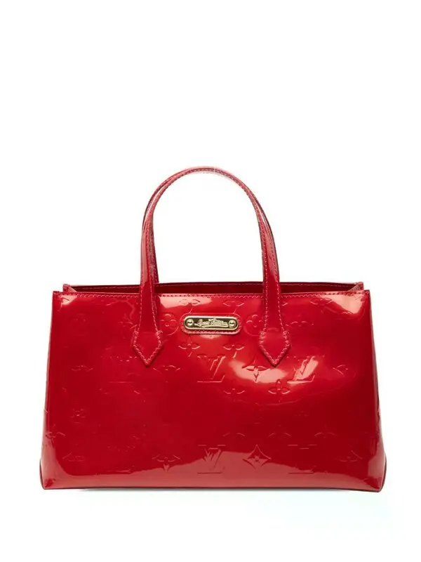 LOUIS VUITTON 2009 Monogram Vernis Wilshire Pm Handbag - Red