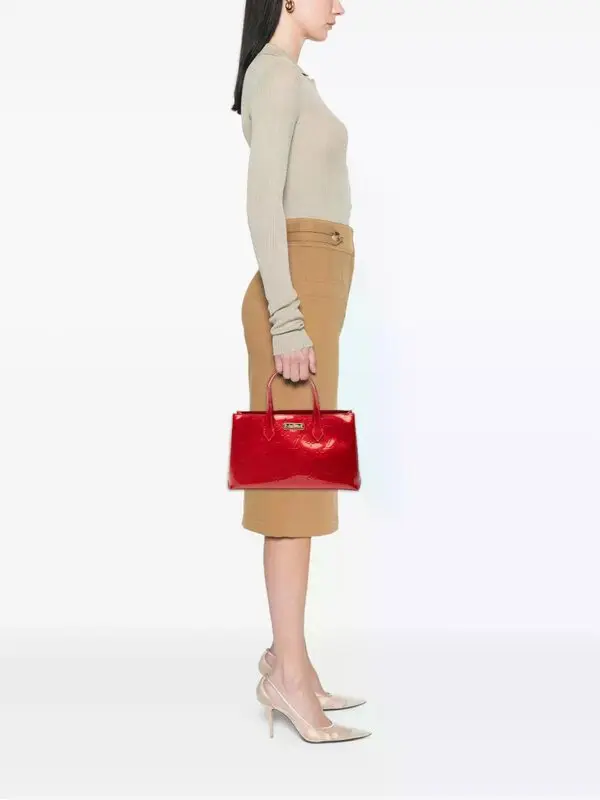 LOUIS VUITTON 2009 Monogram Vernis Wilshire Pm Handbag - Red