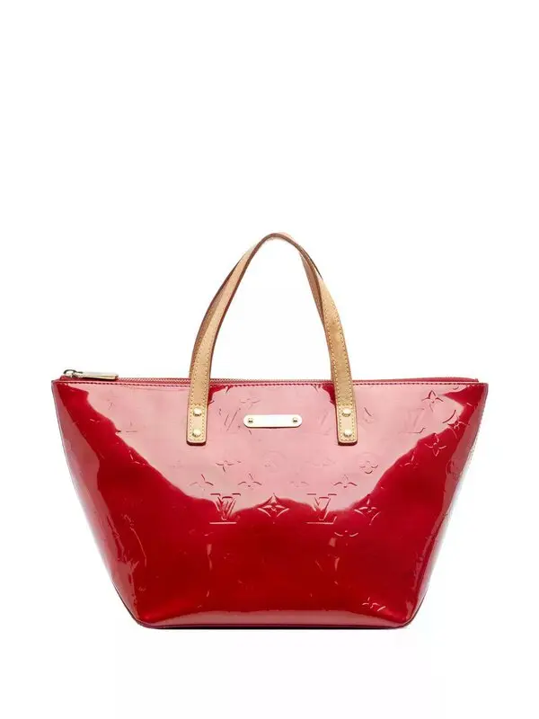 LOUIS VUITTON 1990-2020 Monogram Vernis Bellevue Pm Tote Bag - Red