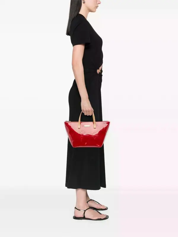 LOUIS VUITTON 1990-2020 Monogram Vernis Bellevue Pm Tote Bag - Red
