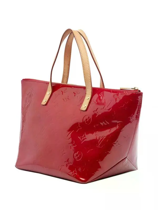 LOUIS VUITTON 1990-2020 Monogram Vernis Bellevue Pm Tote Bag - Red
