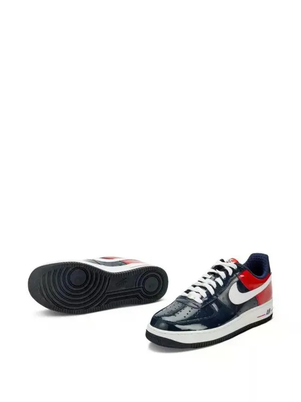 Nike Air Force 1 Premium Perforated Leather Sneakers - Blue