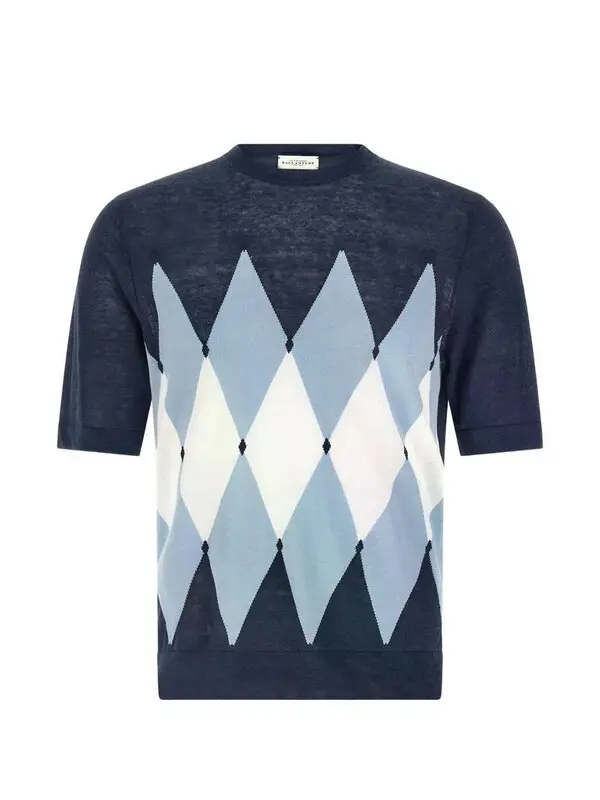 BALLANTYNE Argyle-pattern T-shirt