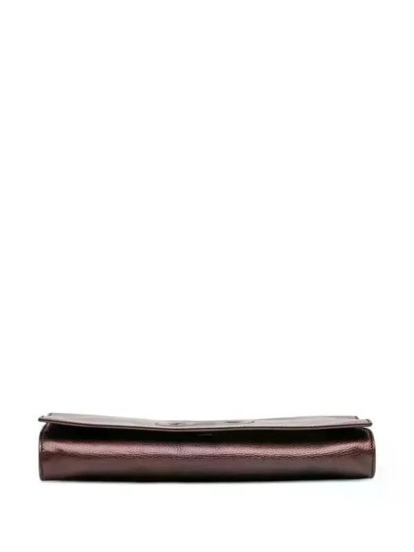 Gucci Metallic Leather Soho Disco Clutch
