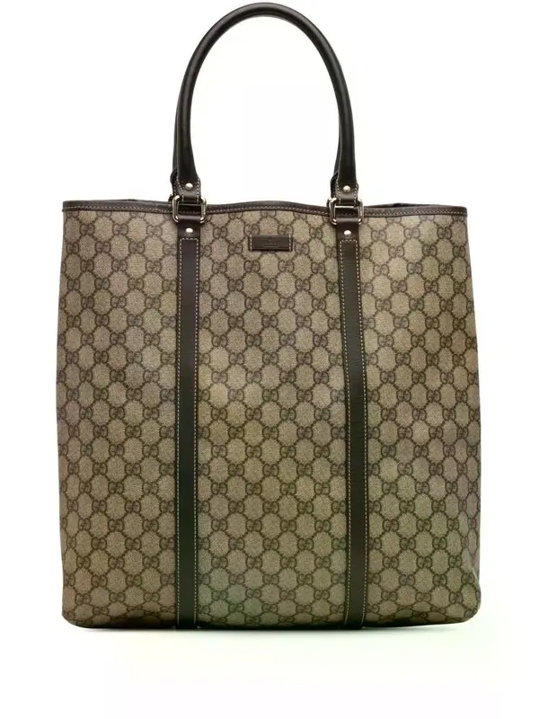 Gucci Gg Supreme Joy Vertical Tote Bag - Brown