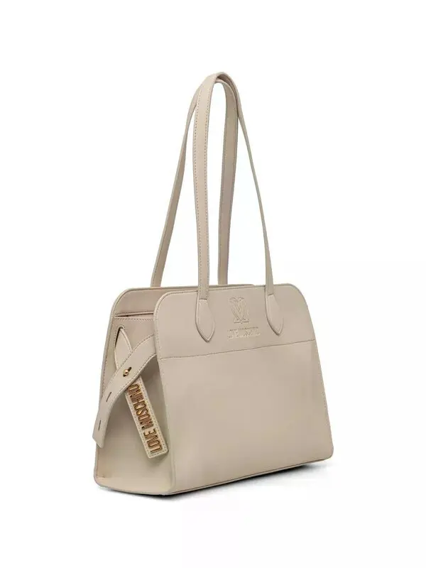 Moschino Embossed Tote - Neutrals