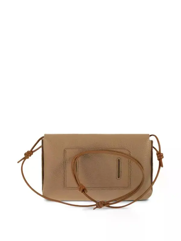 ZANELLATO Small Lettera Leather Crossbody Bag - Neutrals