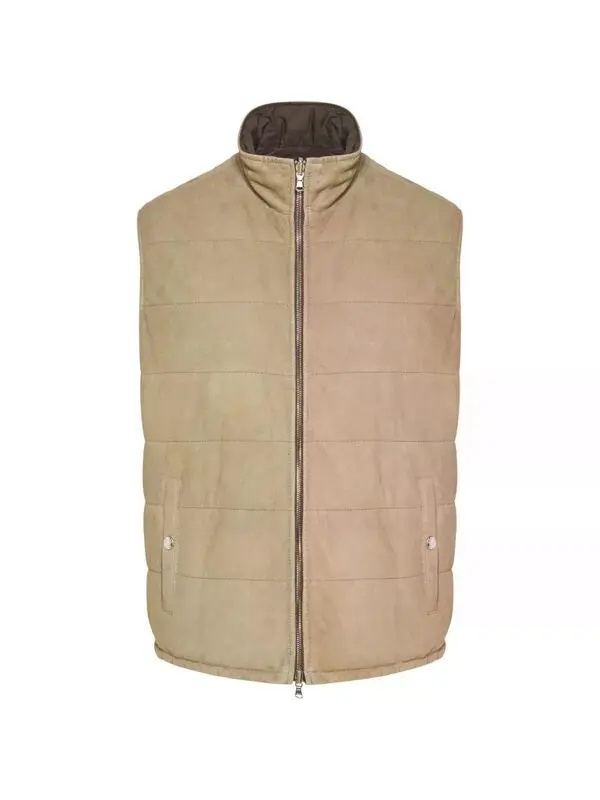 BARBA NAPOLI Padded Zip Gilet