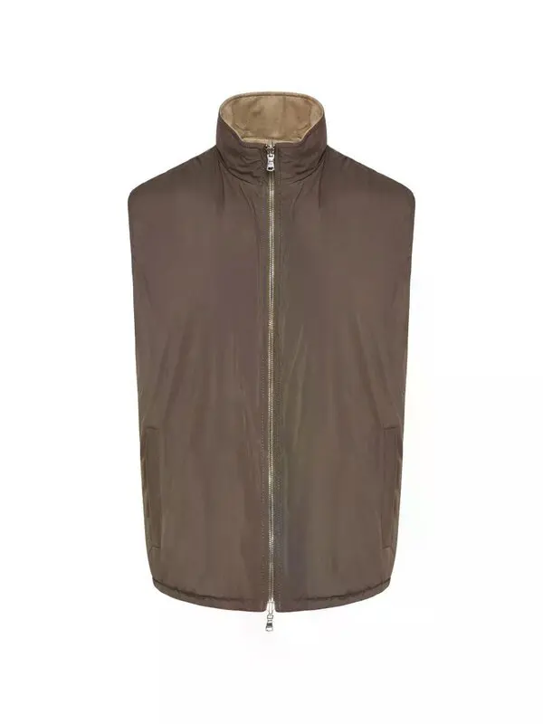 BARBA NAPOLI Padded Zip Gilet