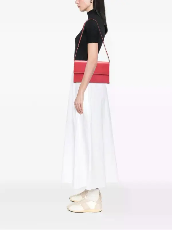 Celine 2017 Leather Folded Clutch - Red