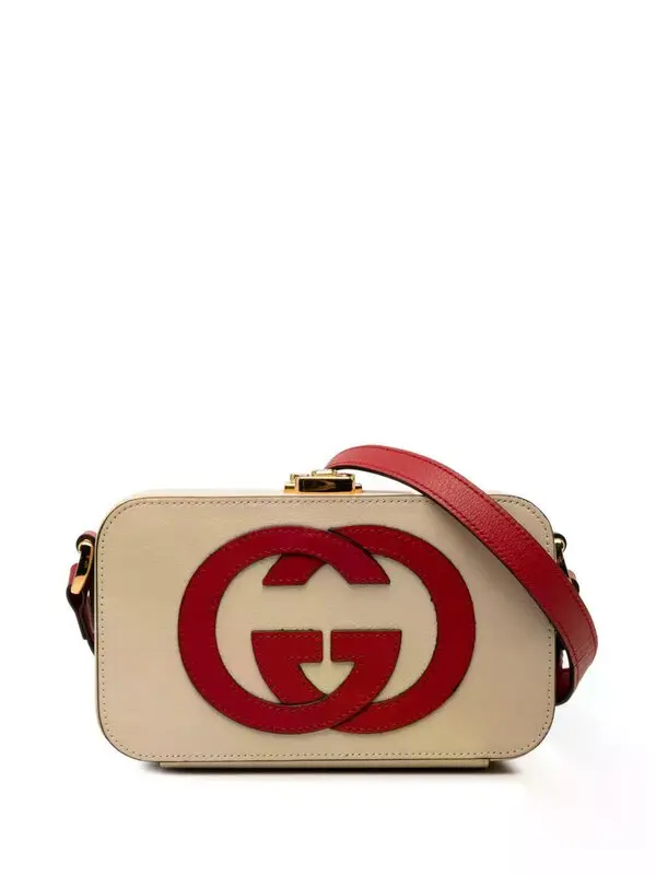 Gucci Leather Interlocking G Crossbody Bag