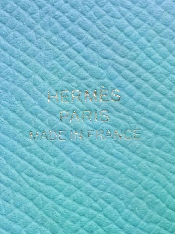 Hermès 2023 Epsom Hermesnap Wallet On Strap - Blue