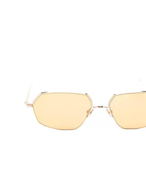 AHLEM Bagnolet Geometric-frame Sunglasses - Gold