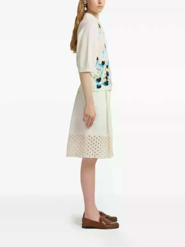 Marni Floral Zip Cardigan
