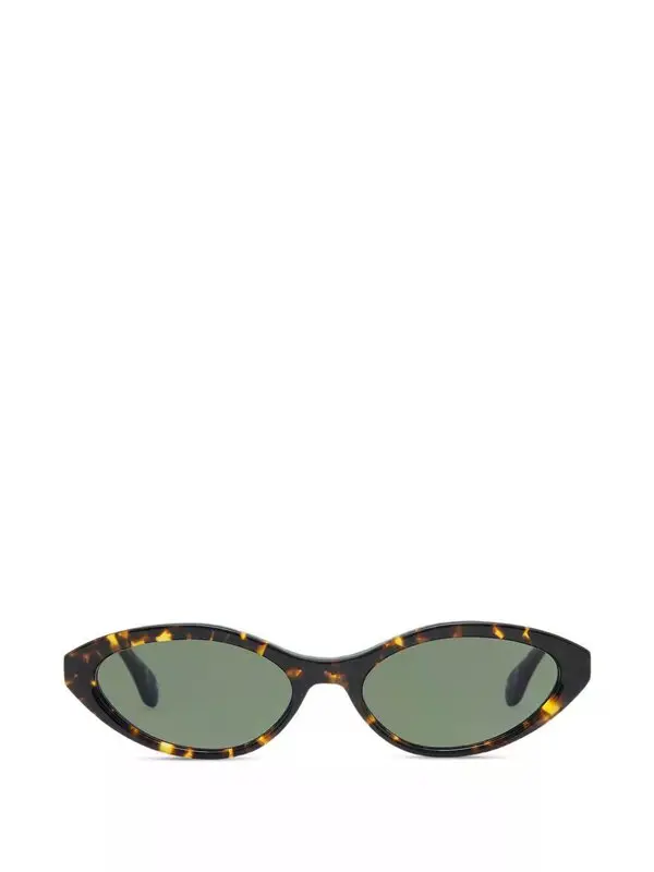 GIGI STUDIOS Nadiena Oval-frame Sunglasses - Brown