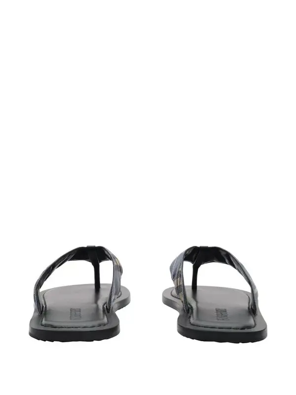 Burberry Check Pavilion Sandals - Blue
