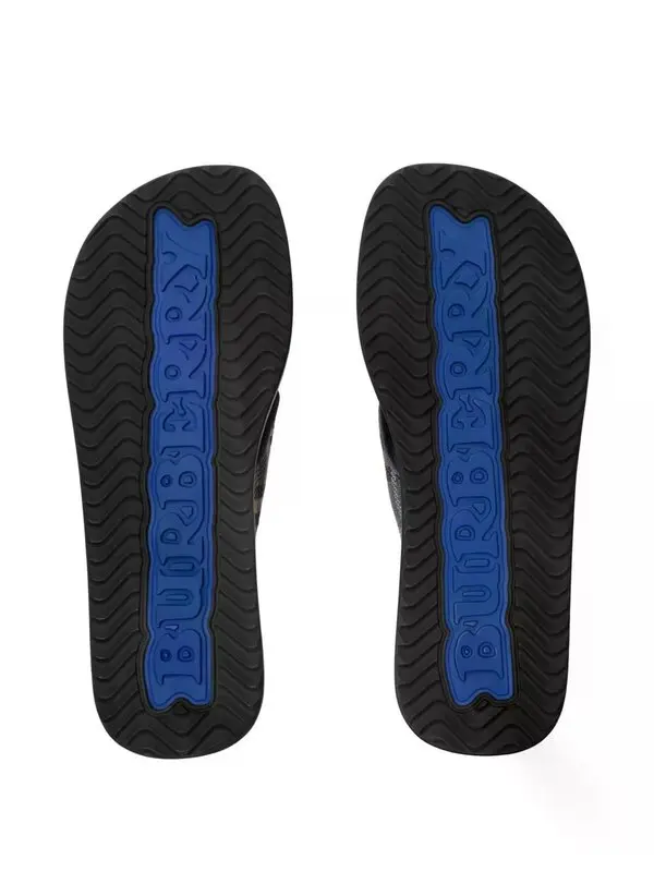 Burberry Check Pavilion Sandals - Blue