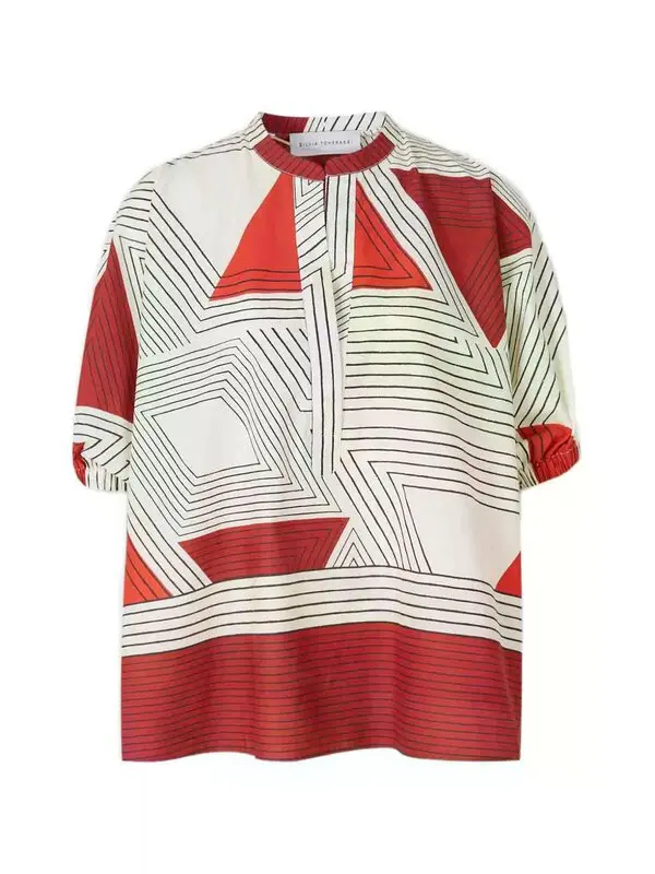 Silvia Tcherassi Geometric-pattern Blouse