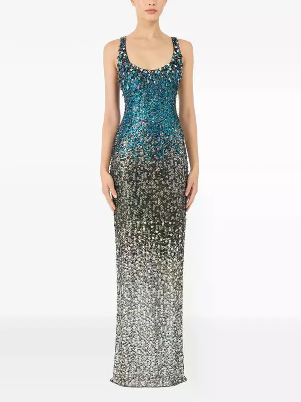 Jenny Packham Decora Sequin-embellished Dress - Silver