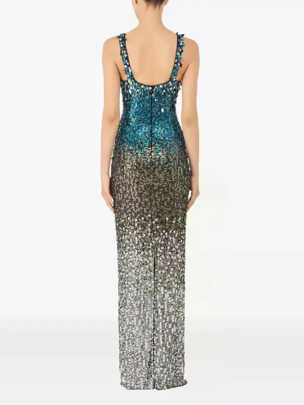 Jenny Packham Decora Sequin-embellished Dress - Silver