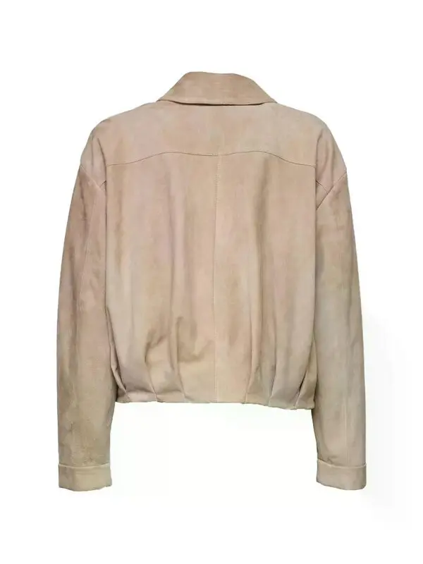 SWORD 6644 Collared Zip-up Jacket - Neutrals