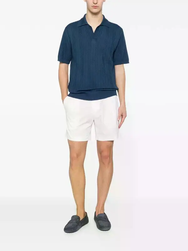 Karl Lagerfeld Pleated Pocket Shorts - Neutrals